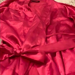 Intimates & Sleepwear | Hot Pink Silky Robe | Poshmark